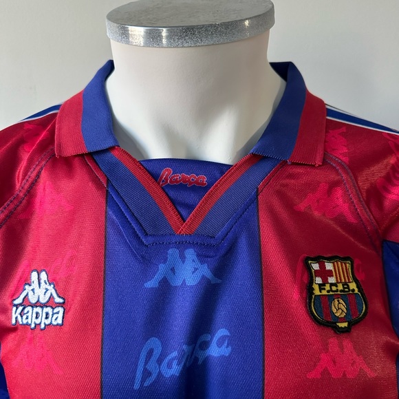 Kappa | Shirts | Luis Figo Fc Barcelona New Mens Retro Vintage Soccer ...